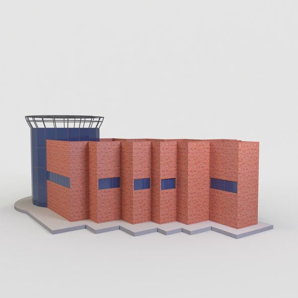 3d building real model