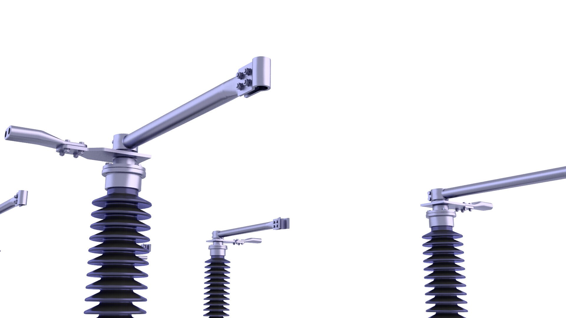 3D Substation Off Center Break Disconnector 32 Model - TurboSquid 2098675