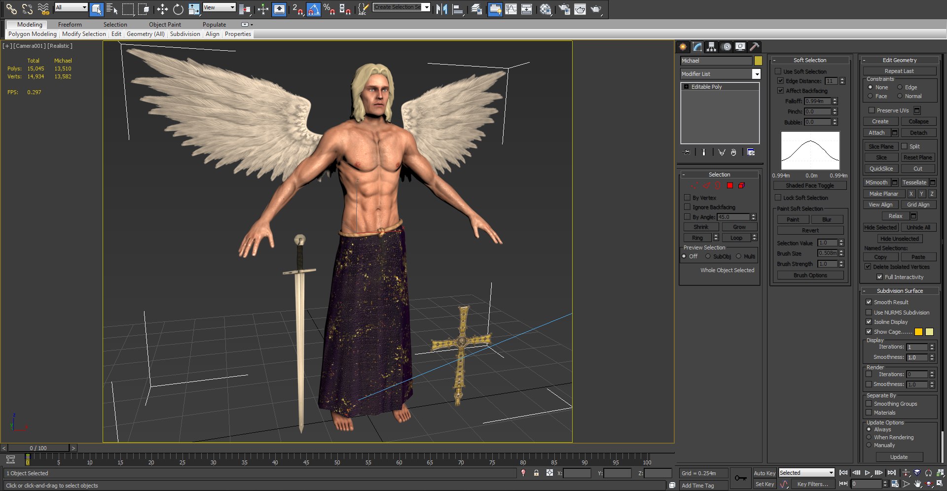 Angel Archangel Michael 3D Model - TurboSquid 1297033