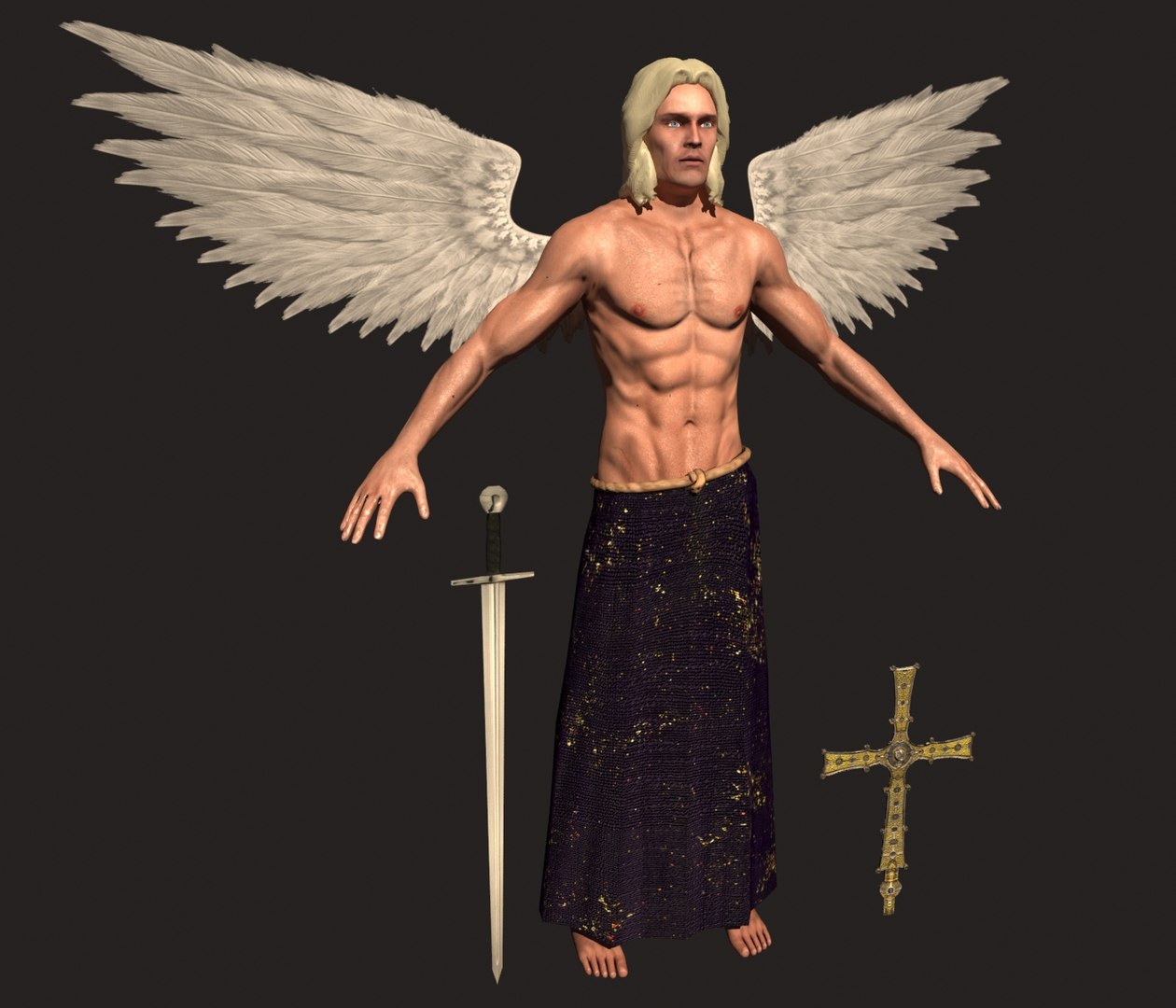 Angel Archangel Michael 3D Model - TurboSquid 1297033