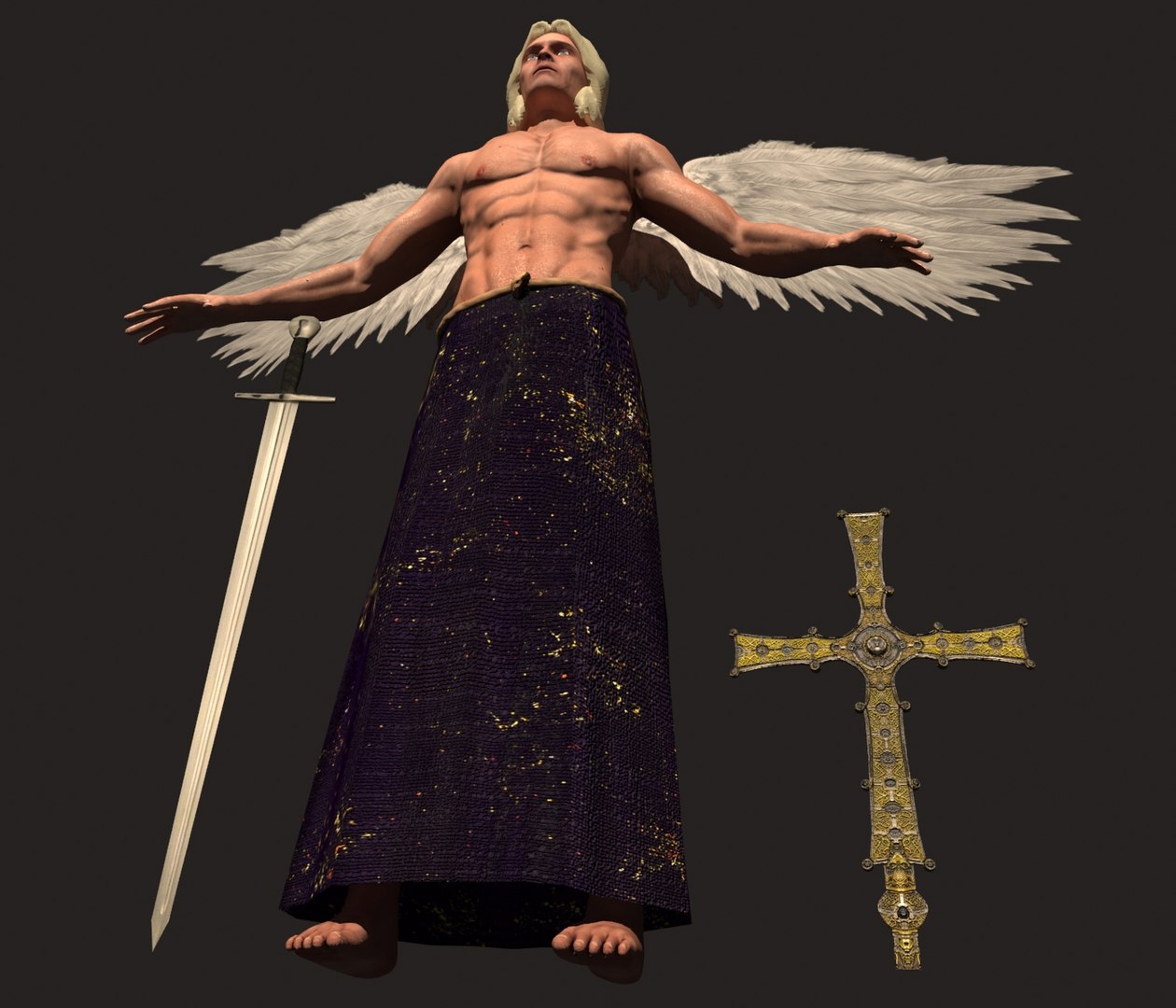 Angel Archangel Michael 3D Model - TurboSquid 1297033