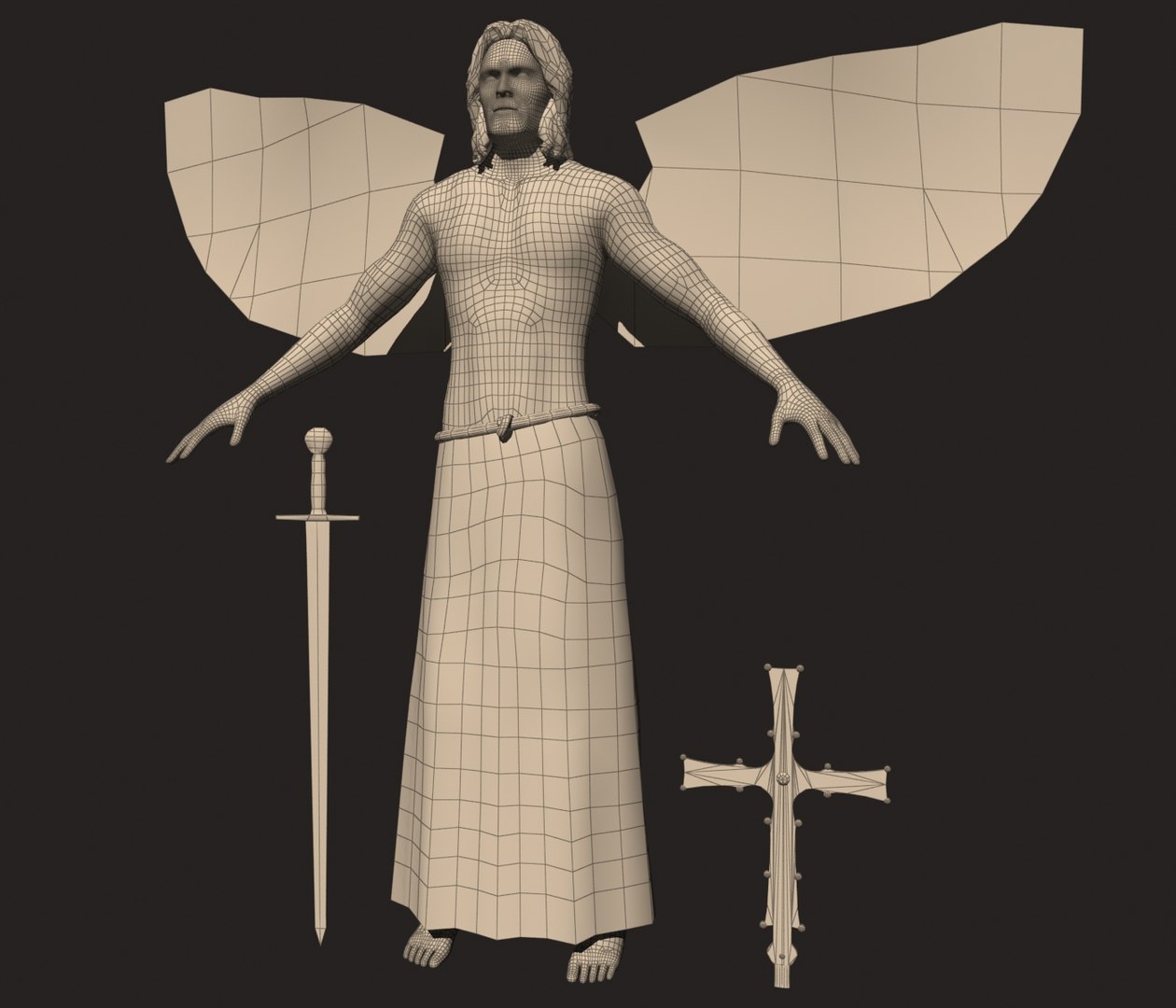 Angel Archangel Michael 3D Model - TurboSquid 1297033