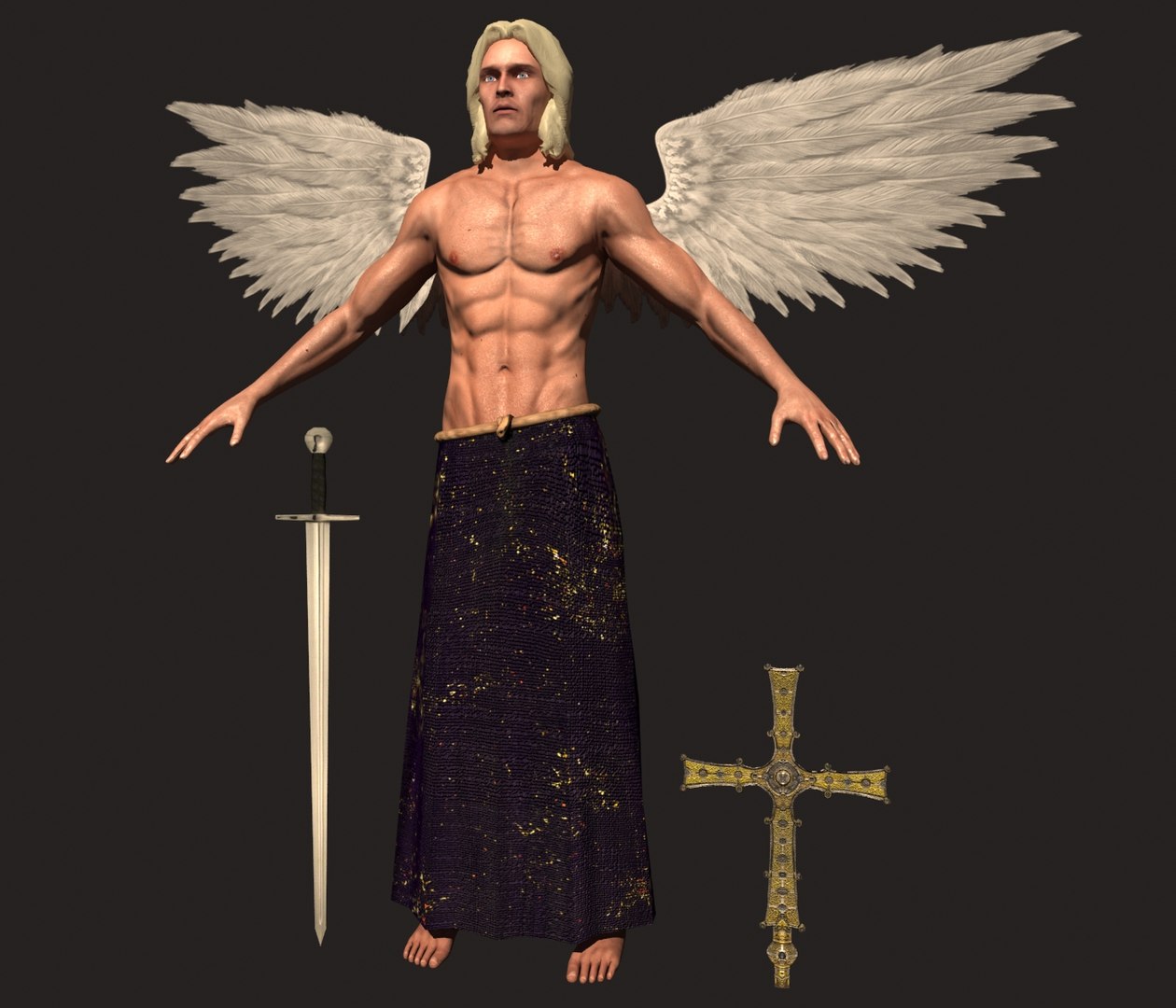 Angel Archangel Michael 3D Model - TurboSquid 1297033