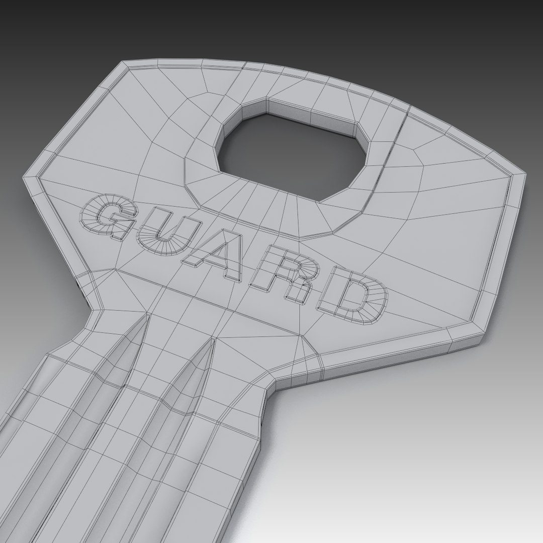 Realistic Key 3d Model
