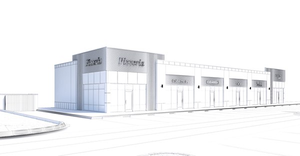 3D retail store mall model - TurboSquid 1656899