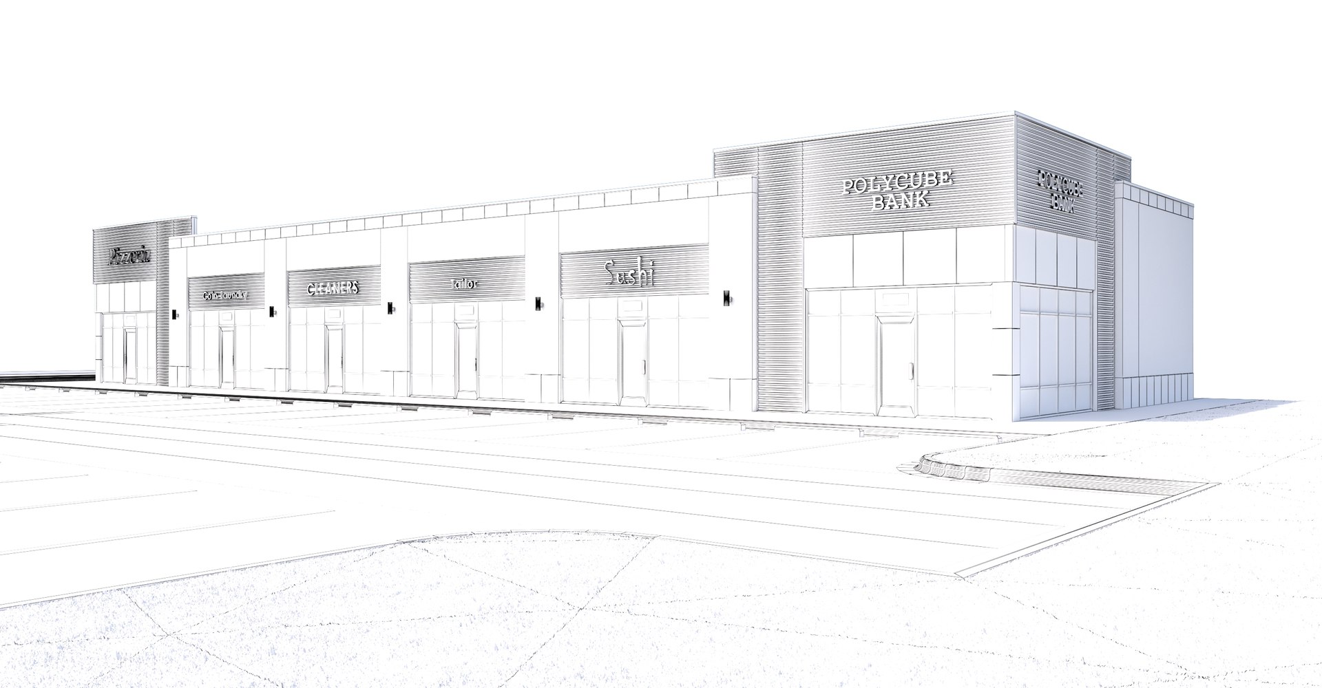 3D Retail Store Mall Model - TurboSquid 1656899