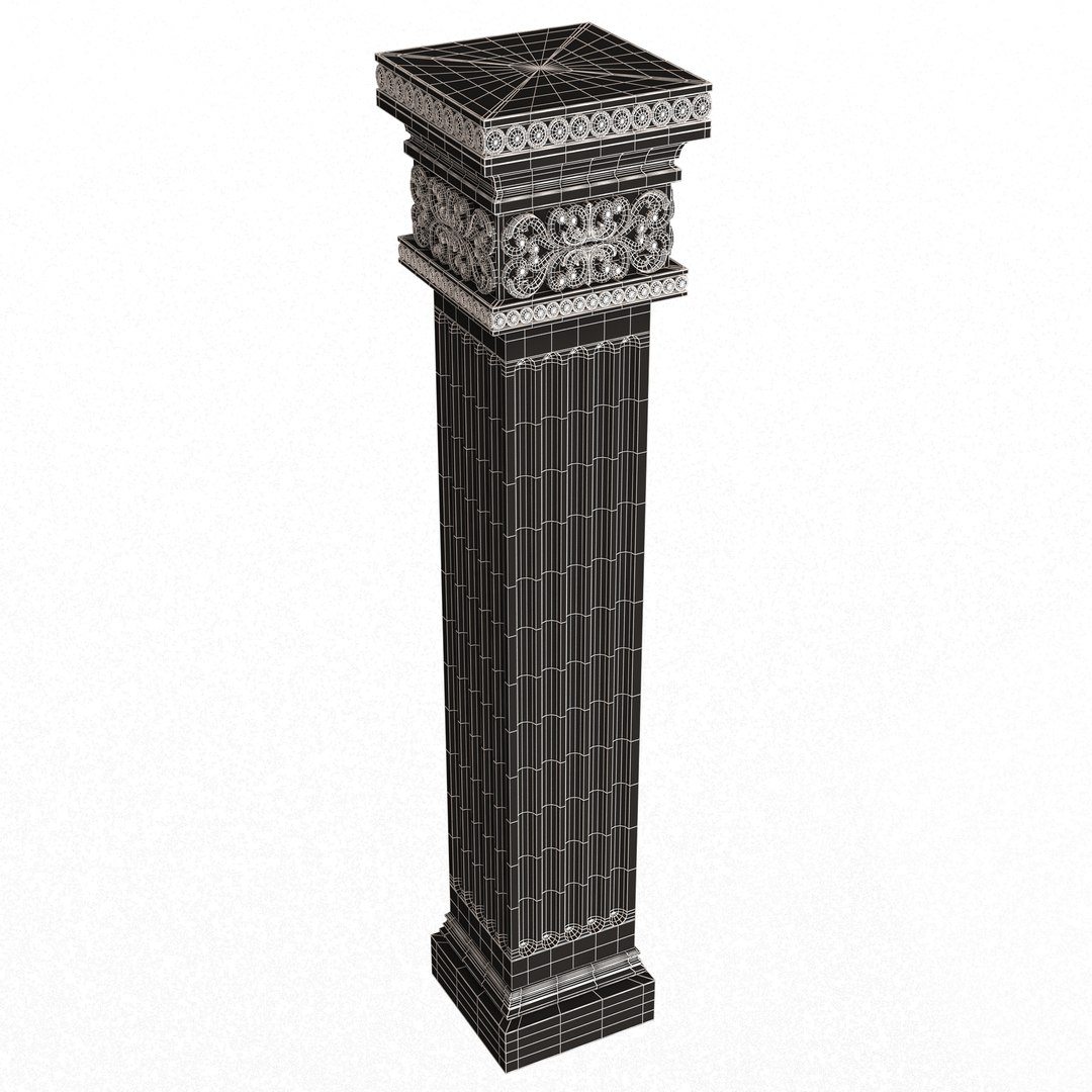 3D Model Column Capital 0802 - TurboSquid 2159055