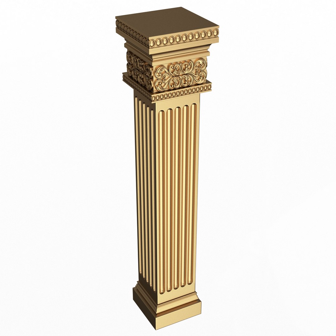 3D Model Column Capital 0802 - TurboSquid 2159055