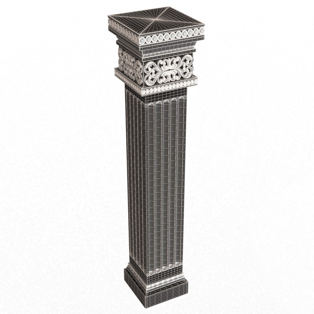 3D Model Column Capital 0802 - TurboSquid 2159055