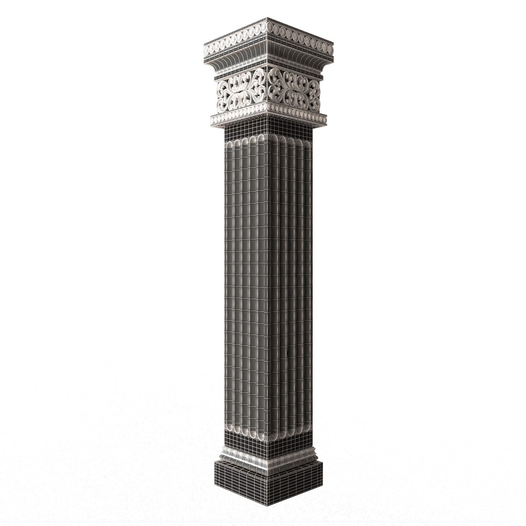 3D Model Column Capital 0802 - TurboSquid 2159055