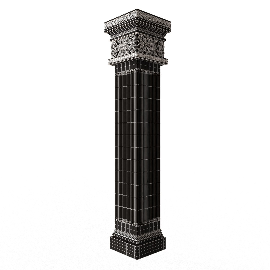3D Model Column Capital 0802 - TurboSquid 2159055