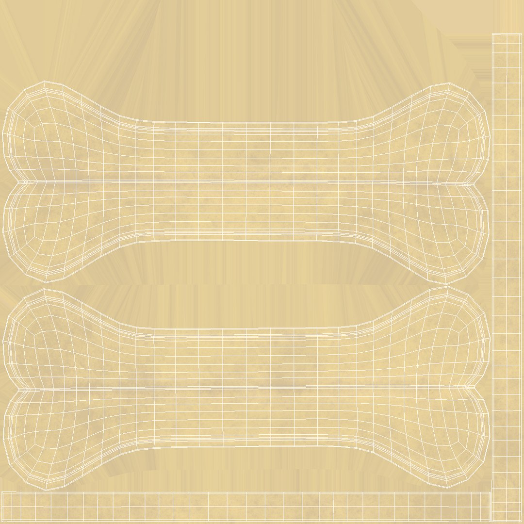 3D Dog Chew Bone Light - TurboSquid 2172243