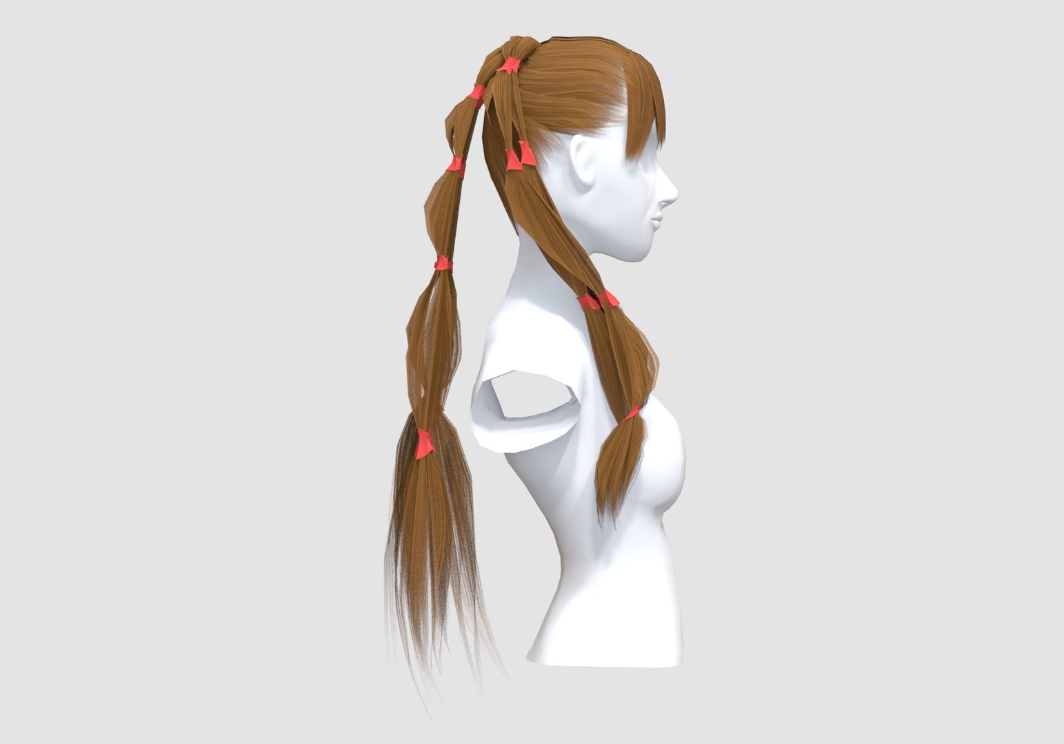 3D Model Stylized Female Hairstyle - TurboSquid 1941802