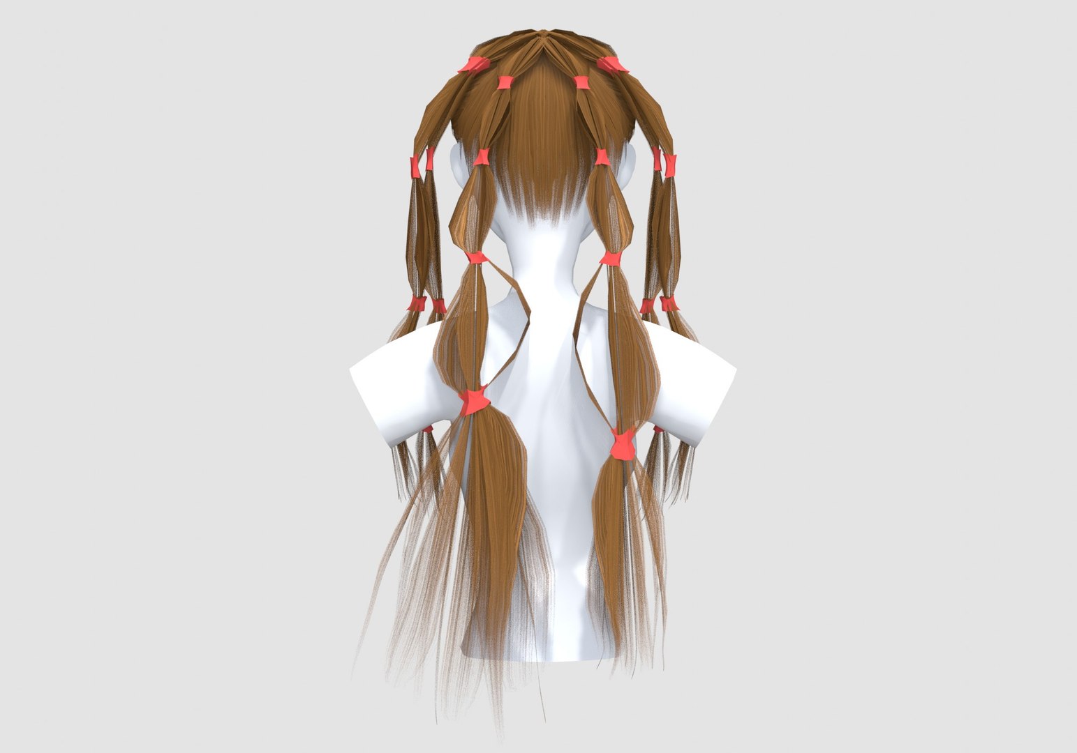 3D Model Stylized Female Hairstyle - TurboSquid 1941802
