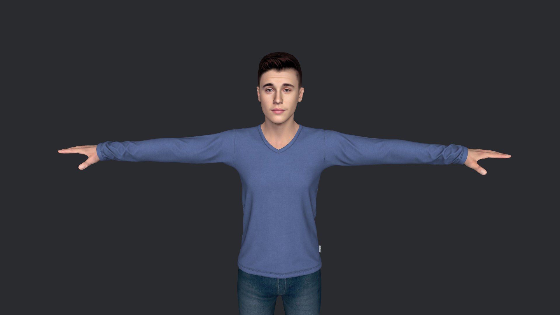 Justin Bieber Hyper Realistic Full Body Fully Rigged Character 3D model ...