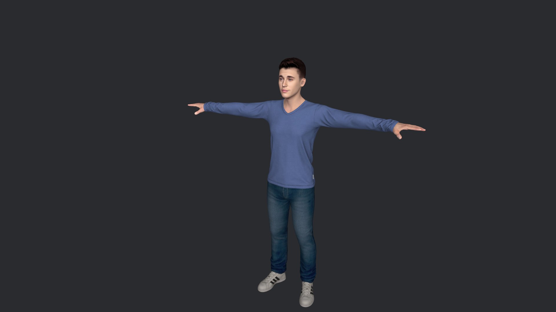 Justin Bieber Hyper Realistic Full Body Fully Rigged Character 3D model ...