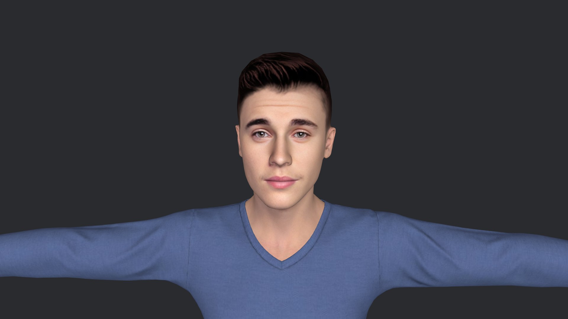 Justin Bieber Hyper Realistic Full Body Fully Rigged Character 3D model ...