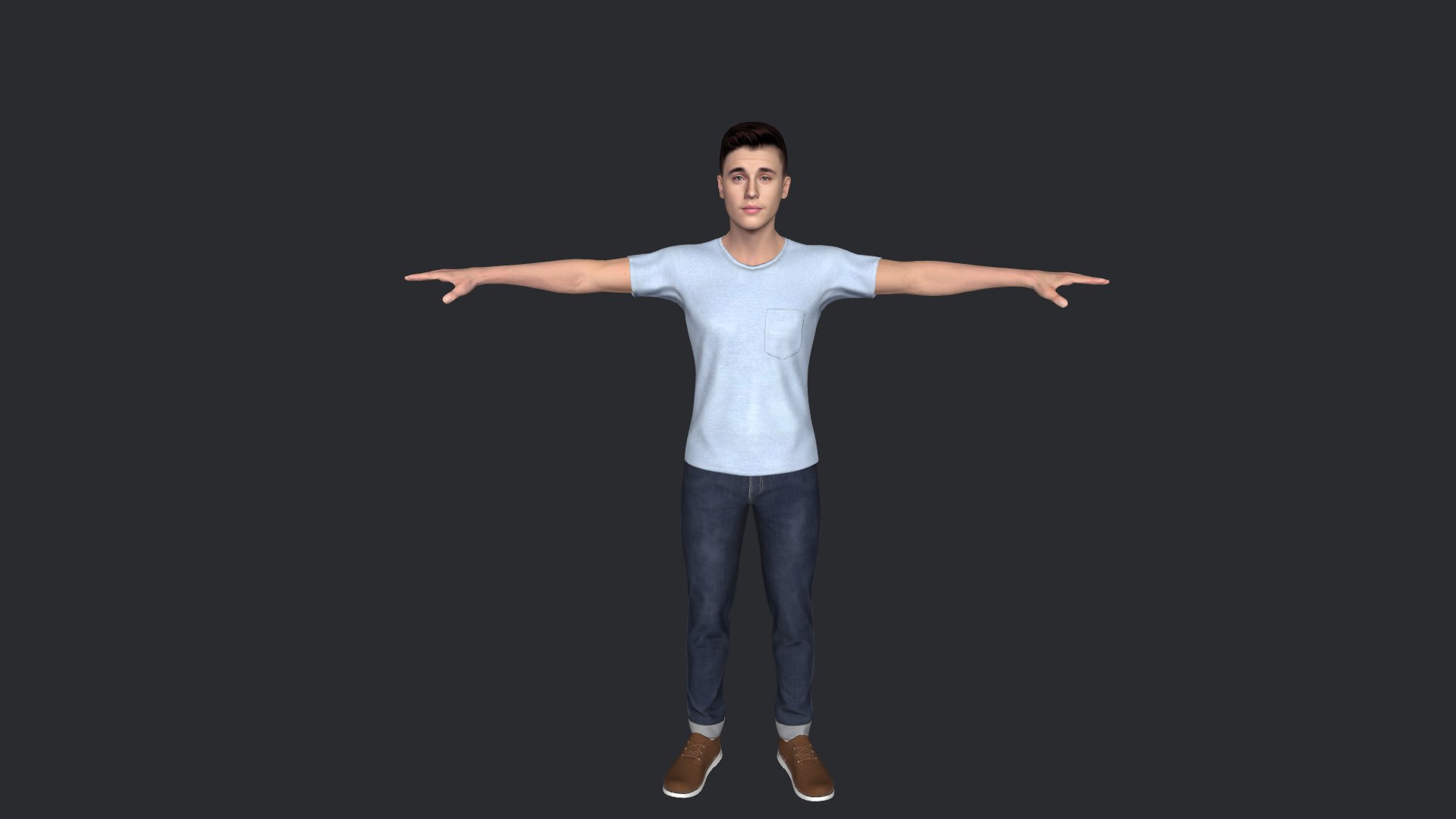 Justin Bieber Hyper Realistic Full Body Fully Rigged Character 3D Model ...