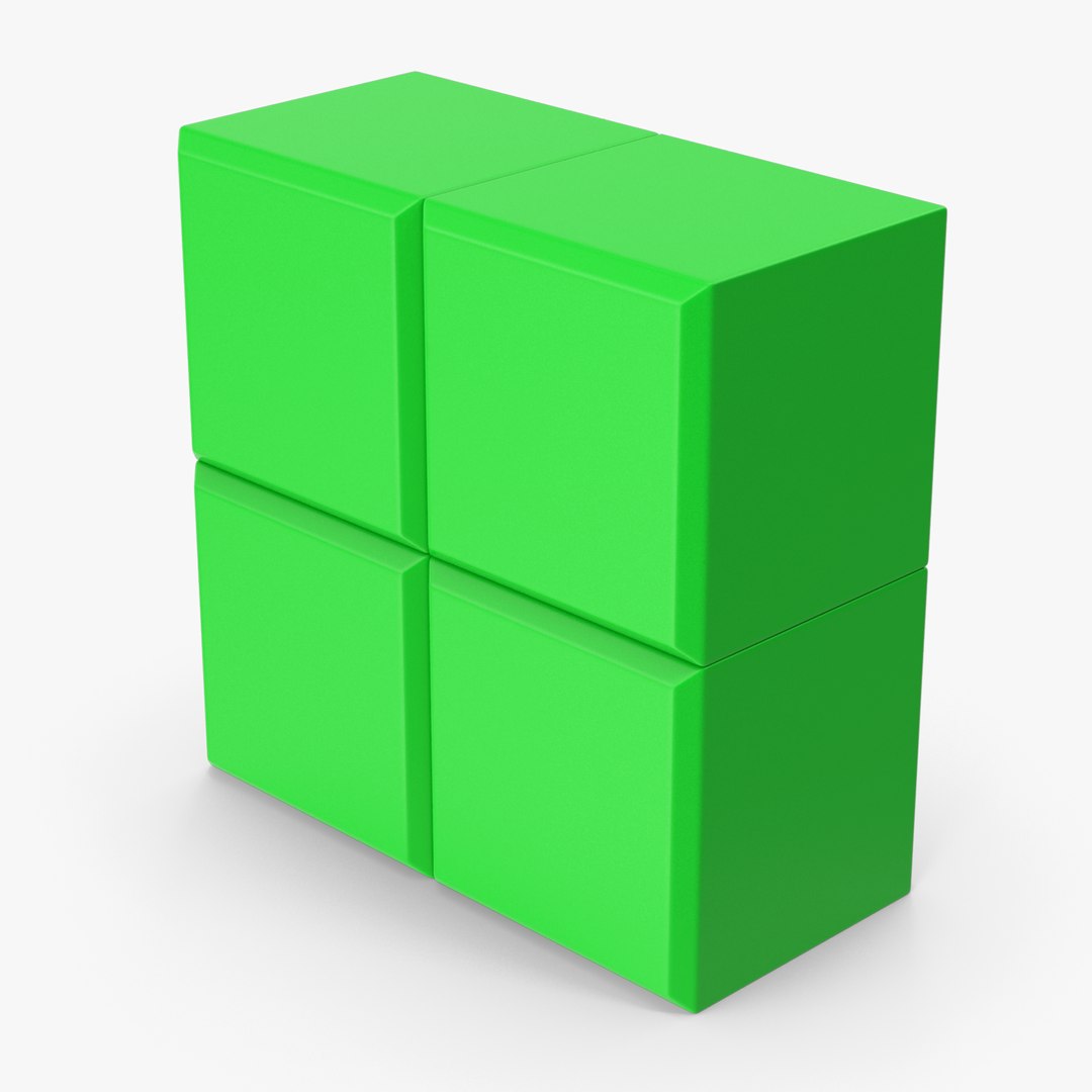 Tetris O Block 3D 모델 - TurboSquid 1875758