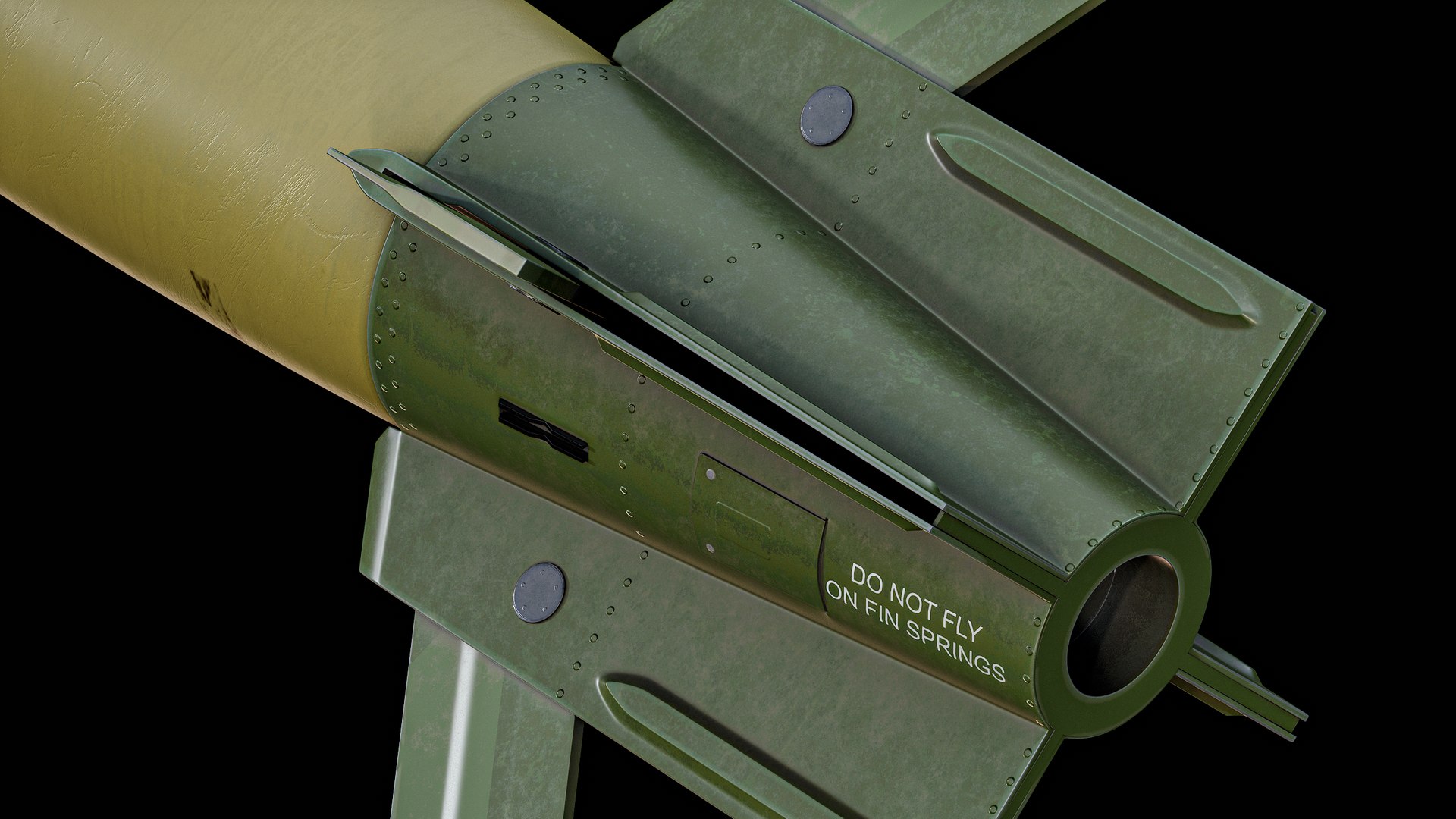 GBU-10 Paveway 2 Green Aircraft Guided Bomb PBR 3D Model - TurboSquid ...