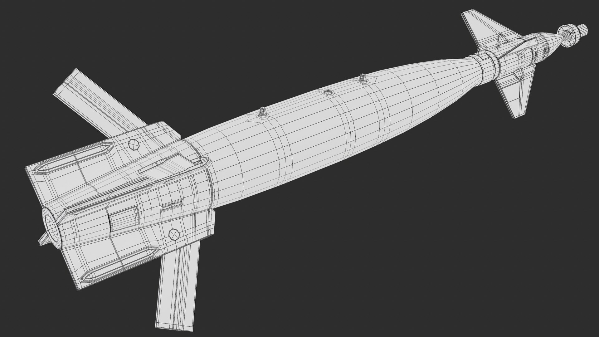 GBU-10 Paveway 2 Green Aircraft Guided Bomb PBR 3D Model - TurboSquid ...
