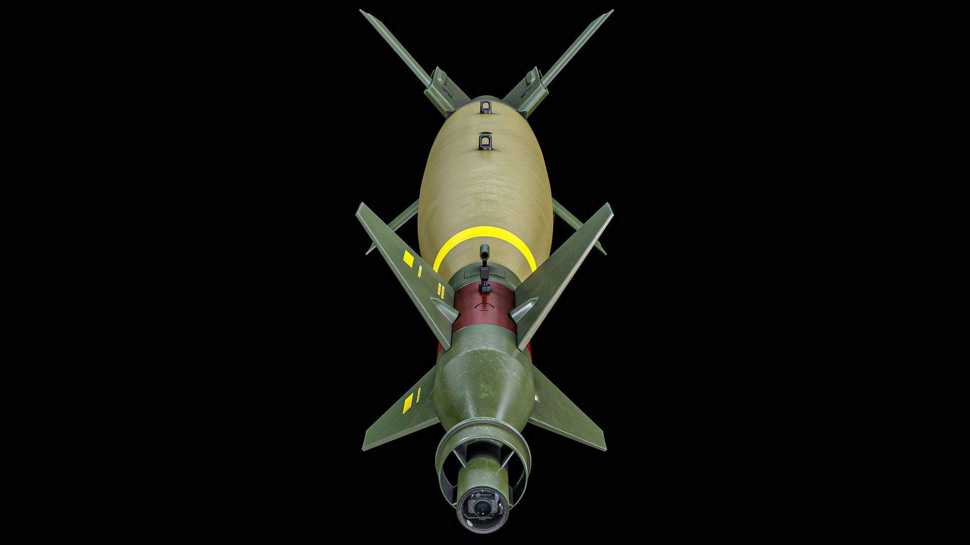 GBU-10 Paveway 2 Green Aircraft Guided Bomb PBR 3D Model - TurboSquid ...