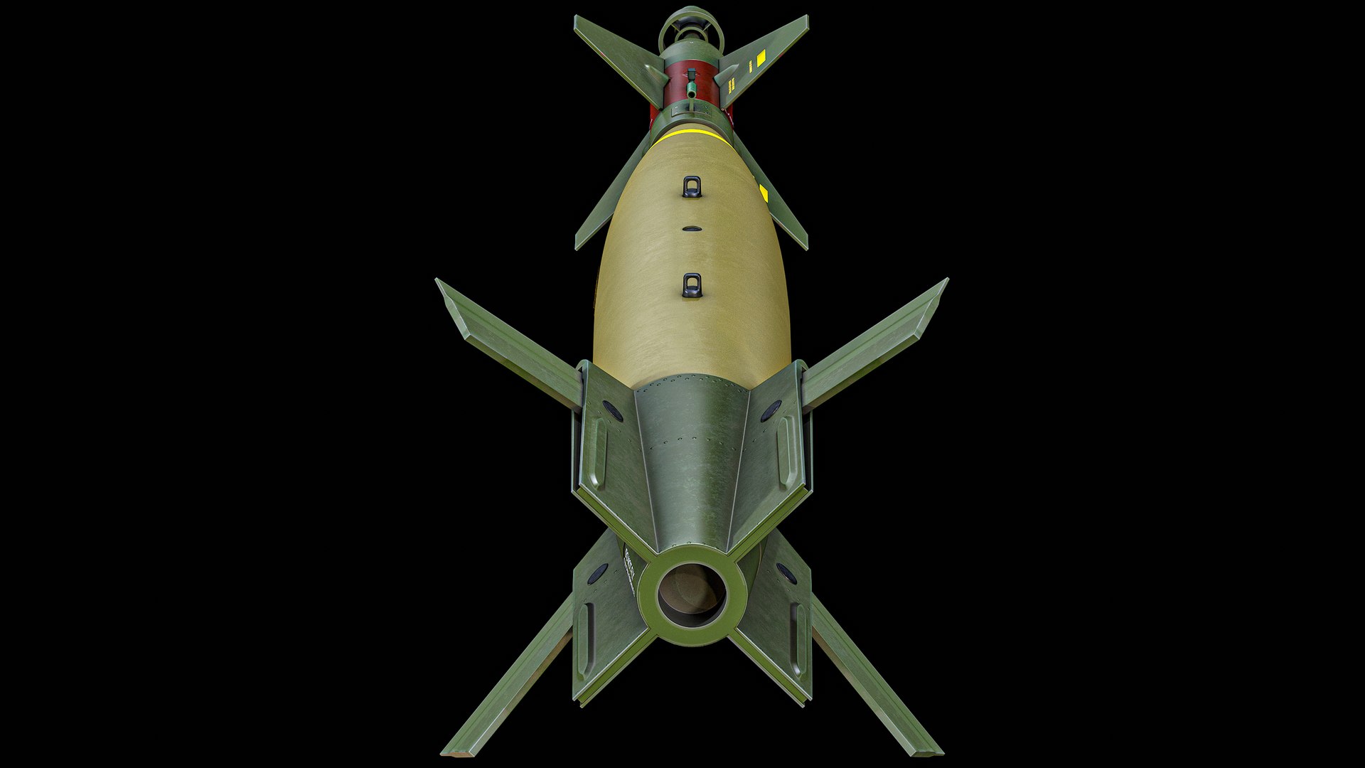 GBU-10 Paveway 2 Green Aircraft Guided Bomb PBR 3D Model - TurboSquid ...
