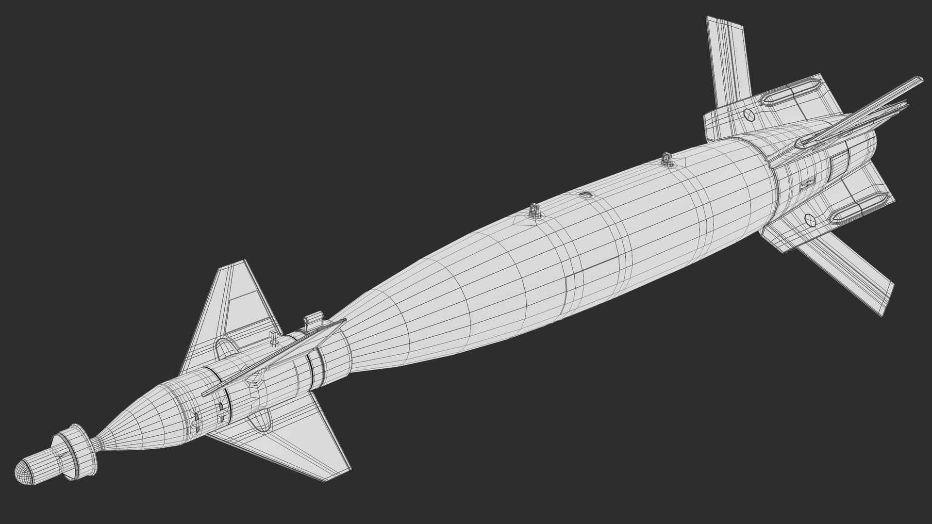 GBU-10 Paveway 2 Green Aircraft Guided Bomb PBR 3D Model - TurboSquid ...