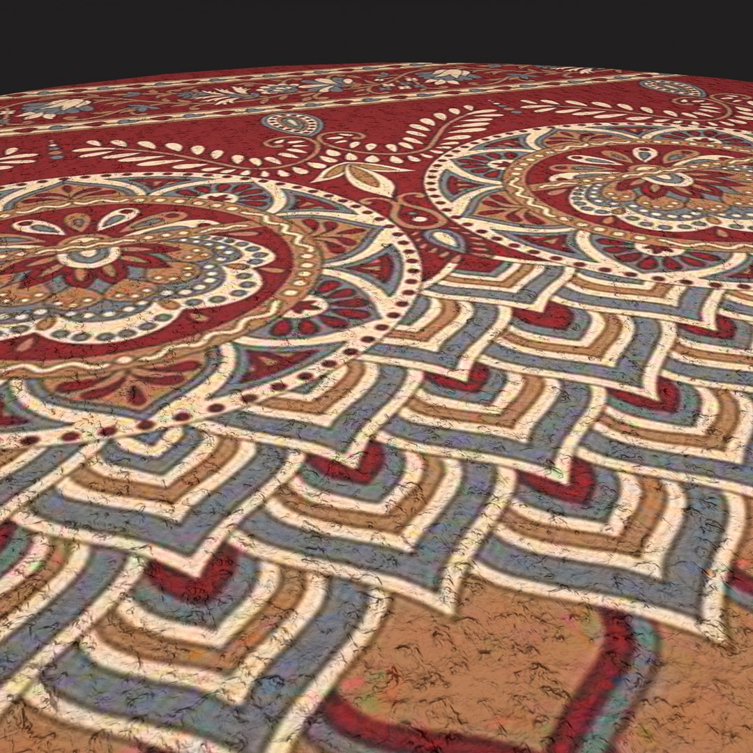 Round Tapestry Design Seven 3D Model - TurboSquid 1842214