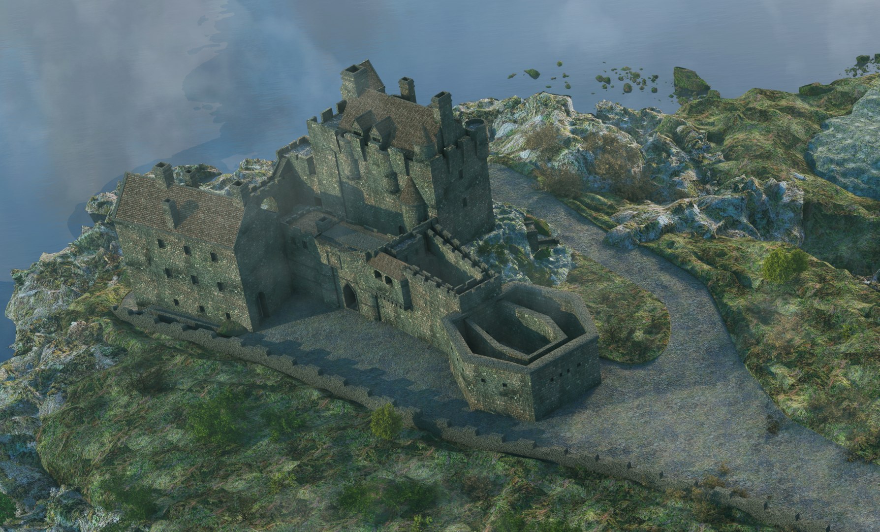 3D model Eilean Donan Castle Scotland - TurboSquid 2154359