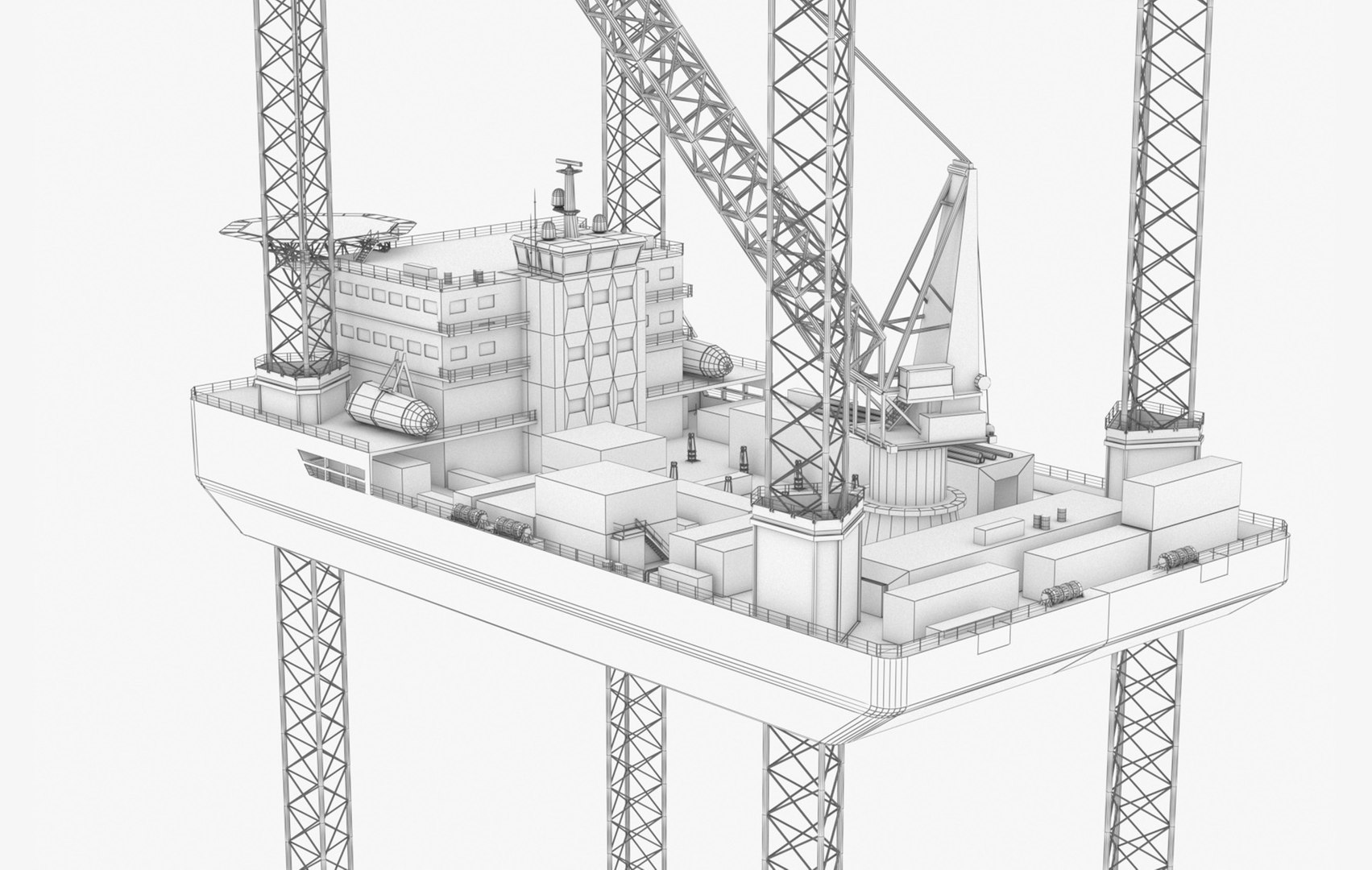 3D Jackup Vessel Model - TurboSquid 2053163