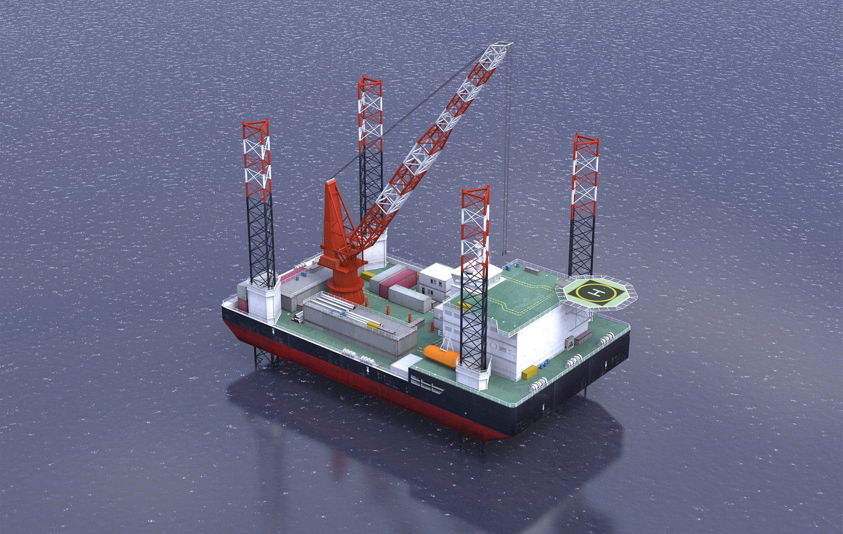 3D Jackup Vessel Model - TurboSquid 2053163