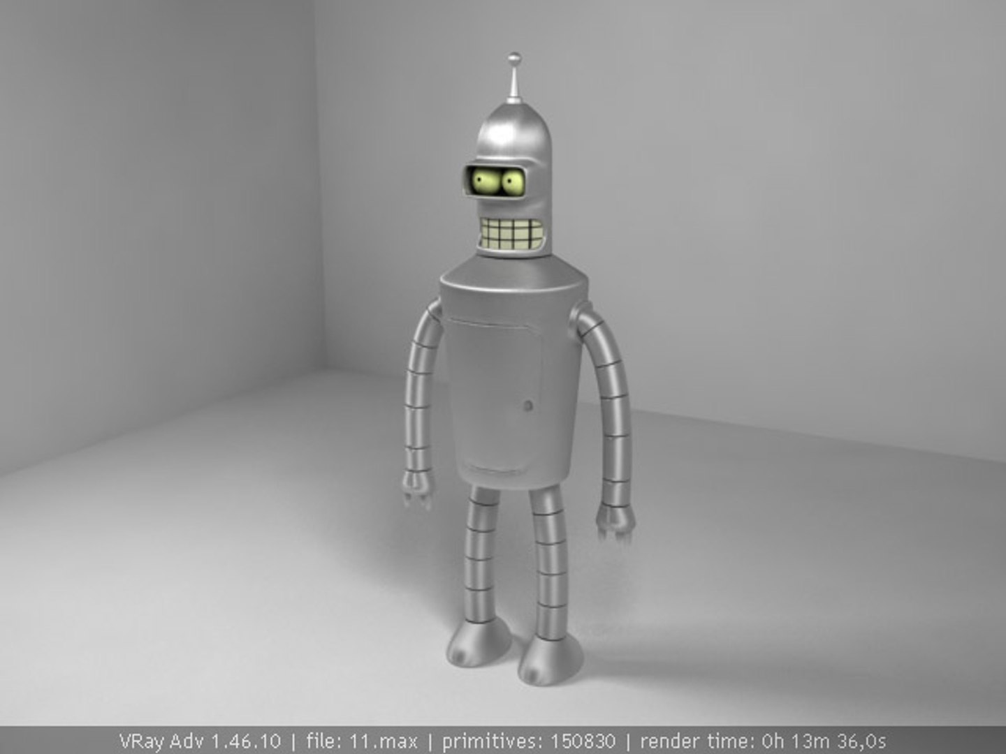 Bender Futurama 3d Model