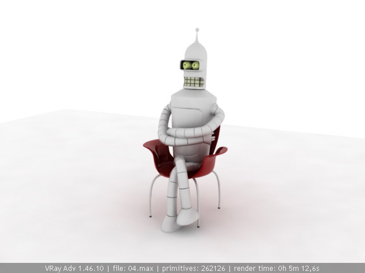 Bender Futurama 3d Model