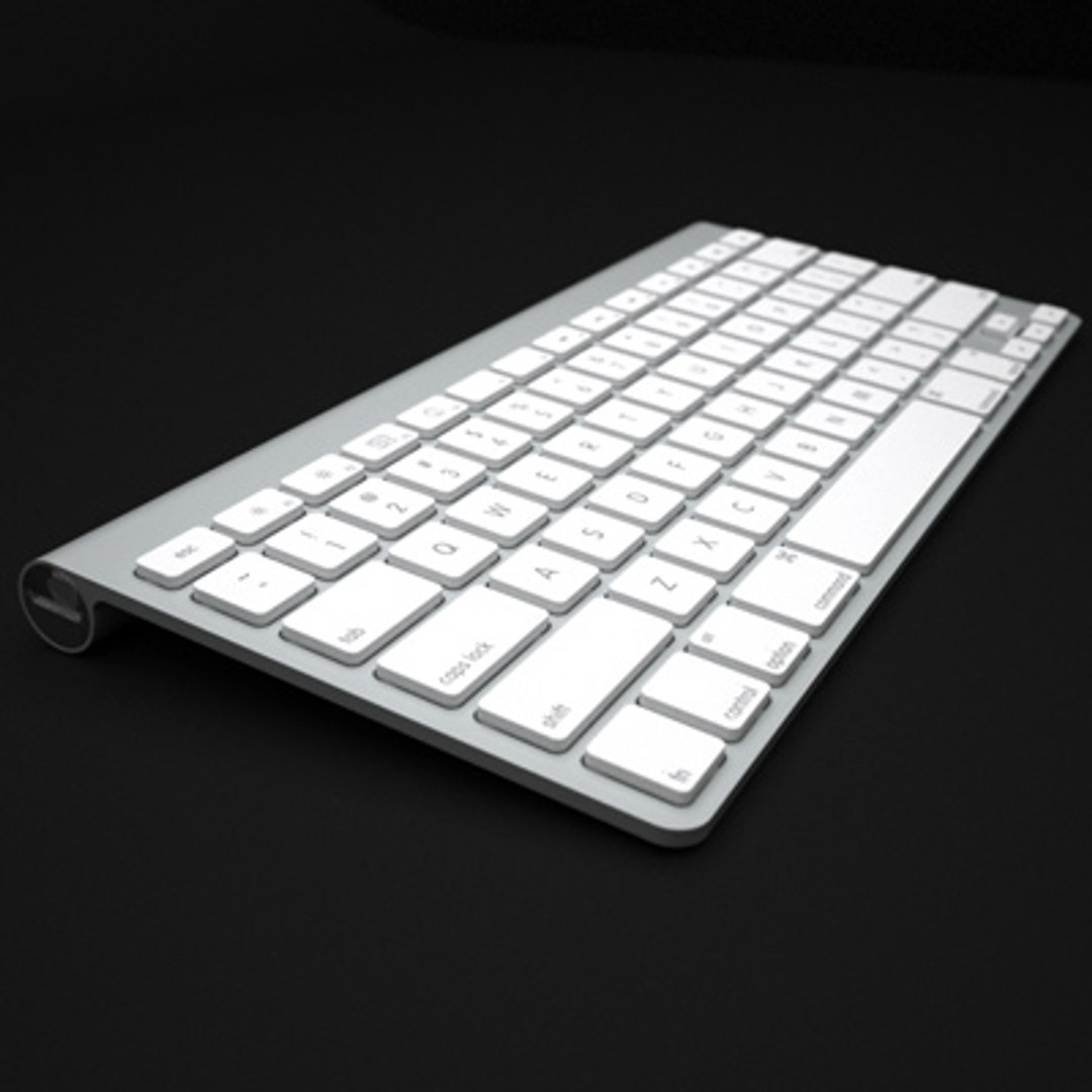 3d Model Apple Mac Wireless Keyboard