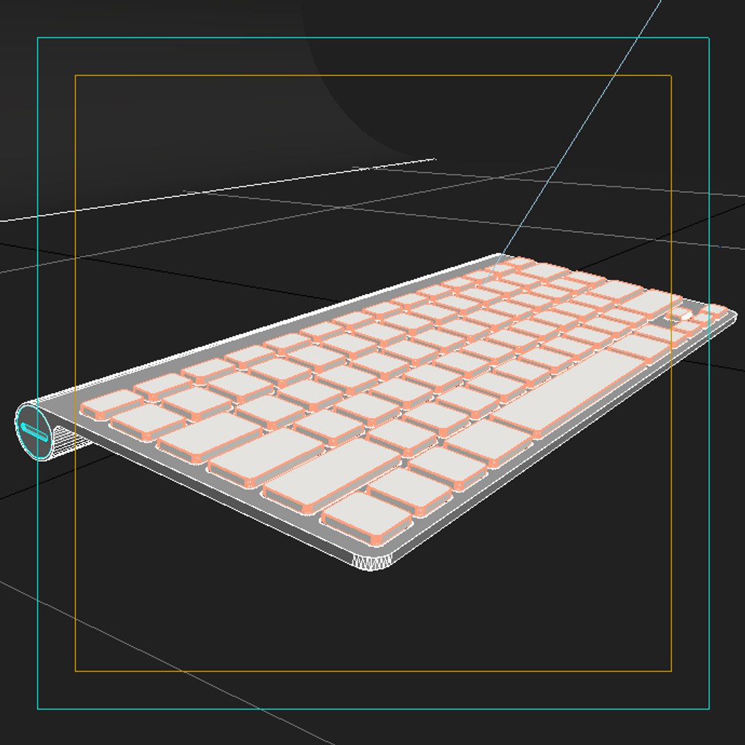 3d Model Apple Mac Wireless Keyboard