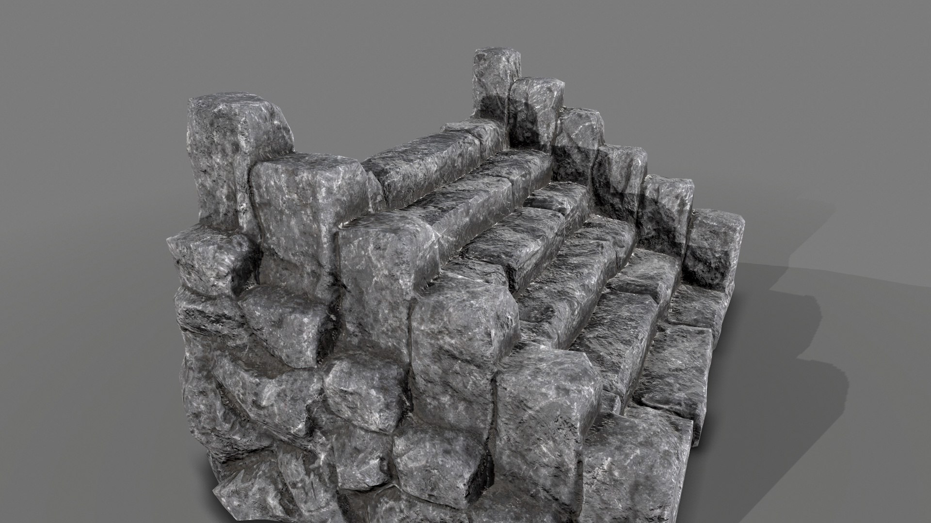 3D Rock Stairs1 - TurboSquid 1748214