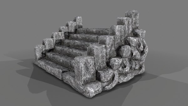 3D Rock Stairs1 - TurboSquid 1748214