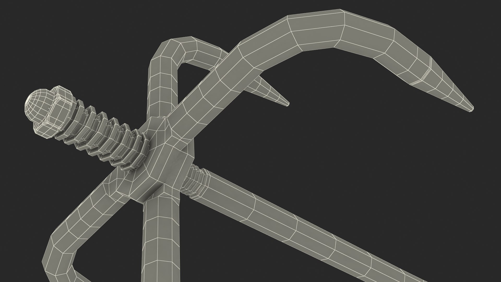 Folding Grappling Hook 3D Model - TurboSquid 1991627