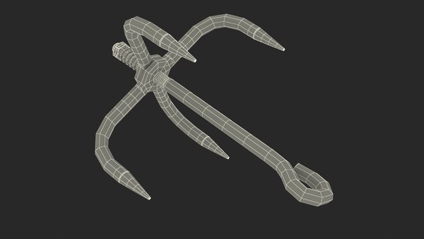 Folding Grappling Hook 3D model - TurboSquid 1991627