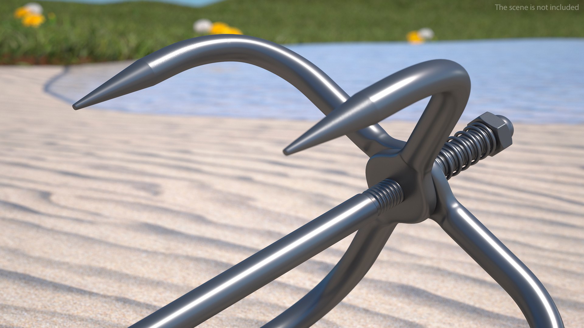 Folding Grappling Hook 3D Model - TurboSquid 1991627