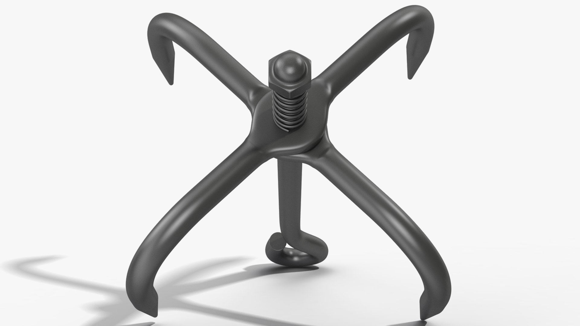 Folding Grappling Hook 3D Model - TurboSquid 1991627