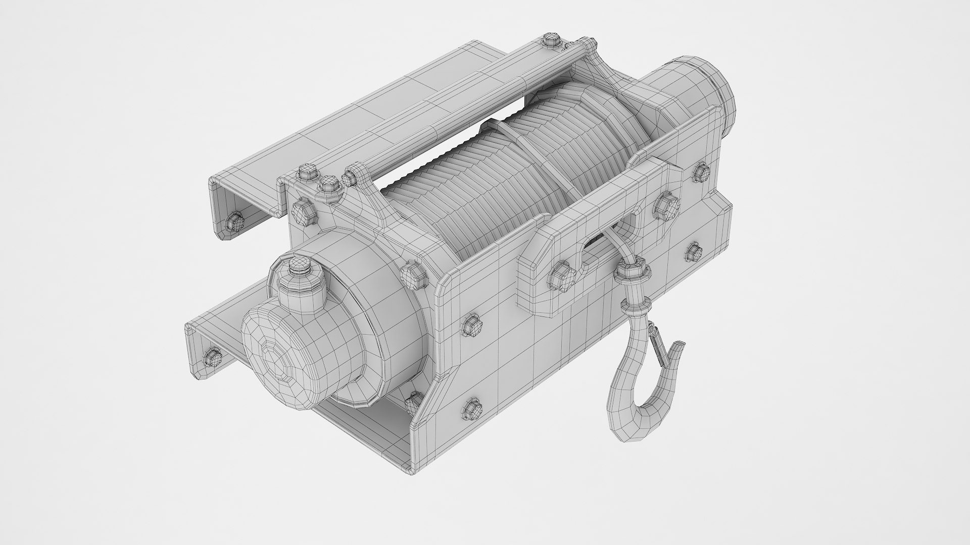 All Terrain Vehicle Winch 02 3D Model - TurboSquid 2397244