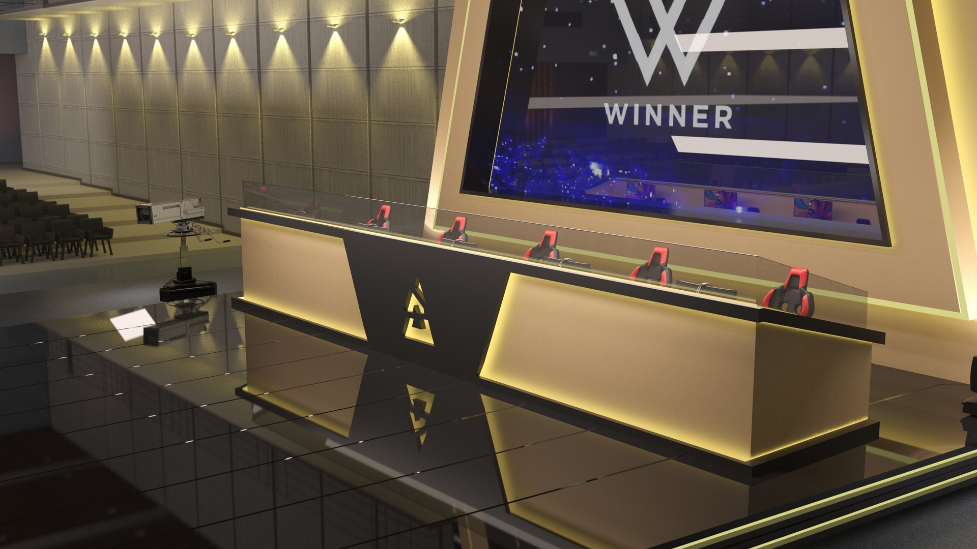 3D Esport Arena 3D Model - TurboSquid 1845977