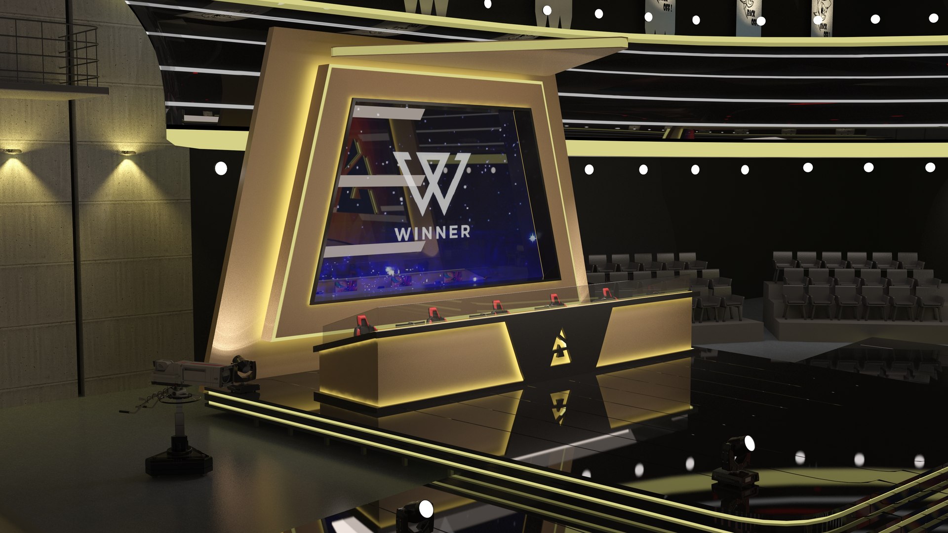 3D Esport Arena 3D Model - TurboSquid 1845977