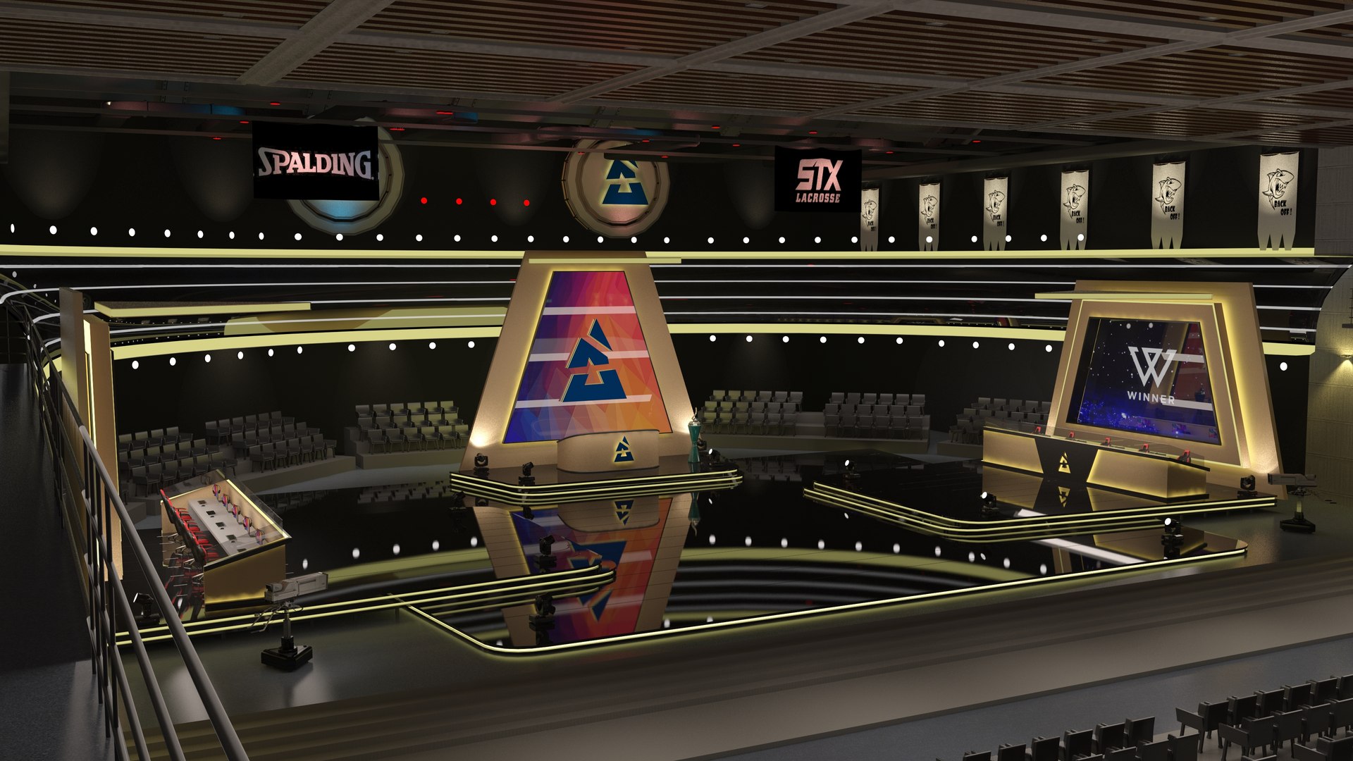 3D Esport Arena 3D Model - TurboSquid 1845977