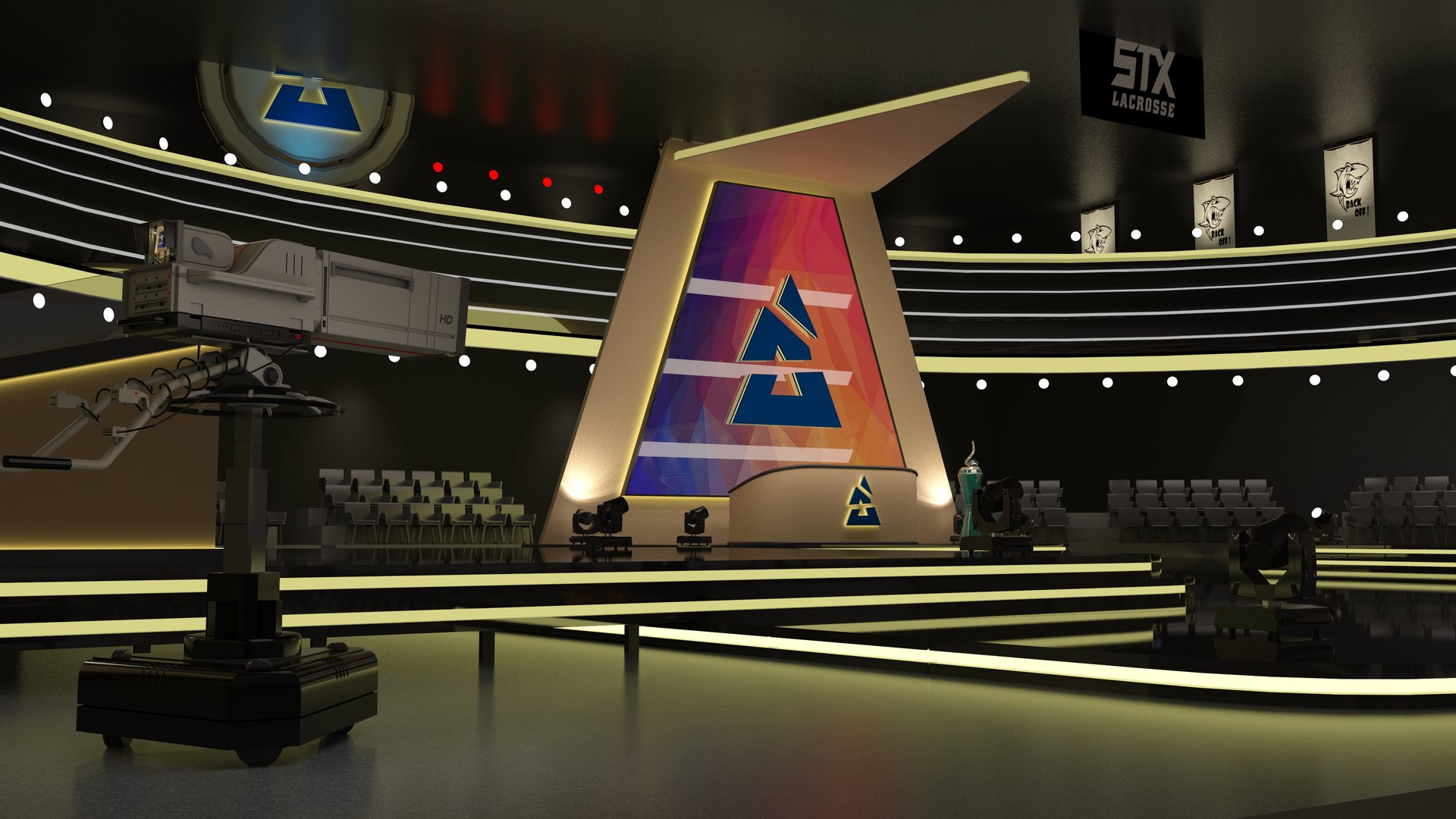 3D Esport Arena 3D Model - TurboSquid 1845977