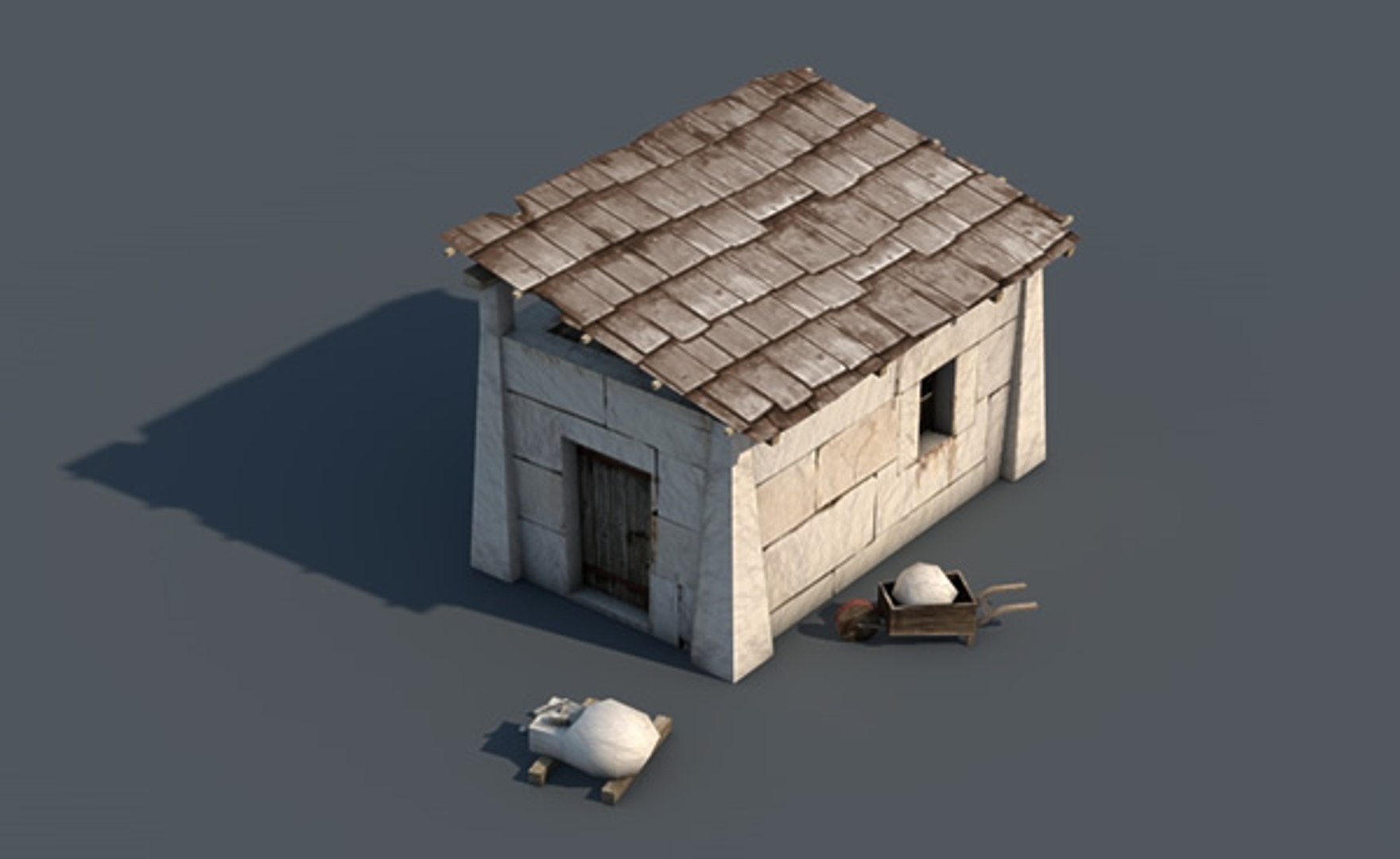 3ds max stonemason building