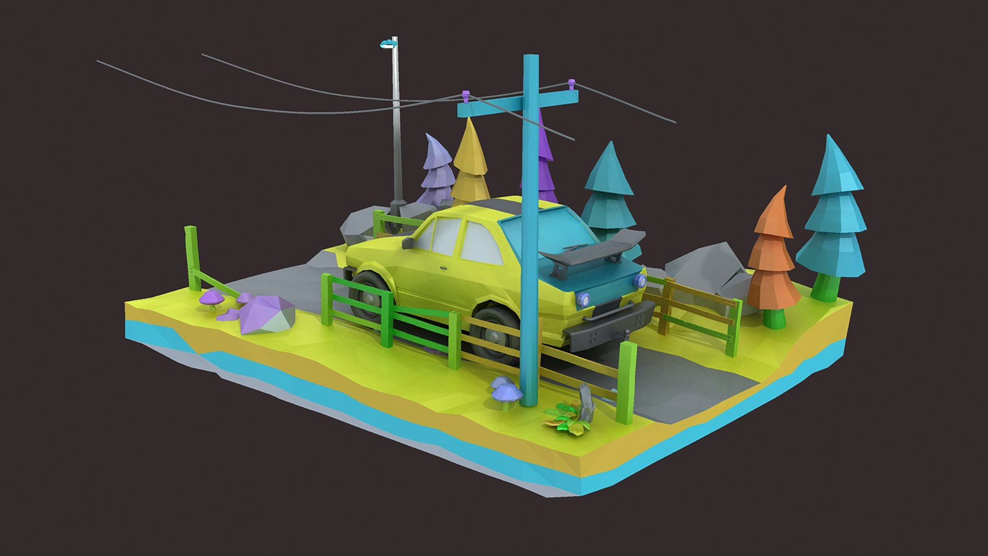 3D Low Poly Car Cartoon Car Collection Toon Vehicle - TurboSquid 1902058