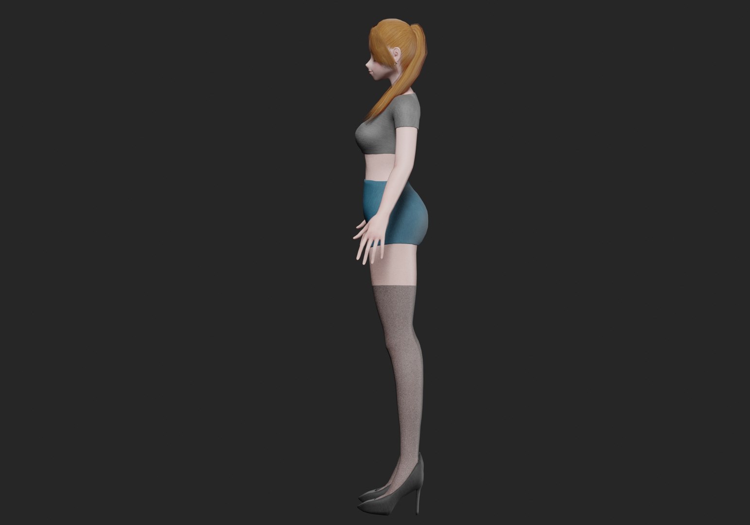 3D Pretty Anime Girl V30963 - TurboSquid 2272569